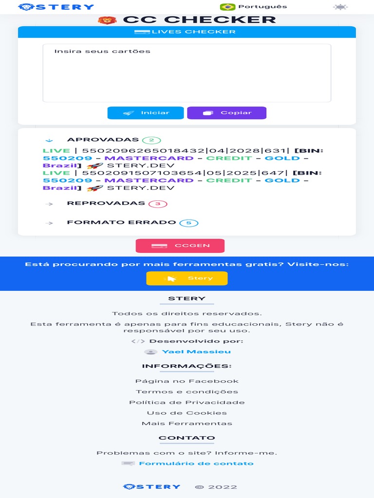 100 (1010) CC LIVE CHECKER - Stery | PDF