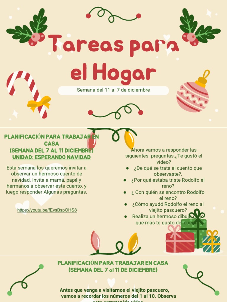 Actividades Navideñas para Prekinder | PDF | Galleta