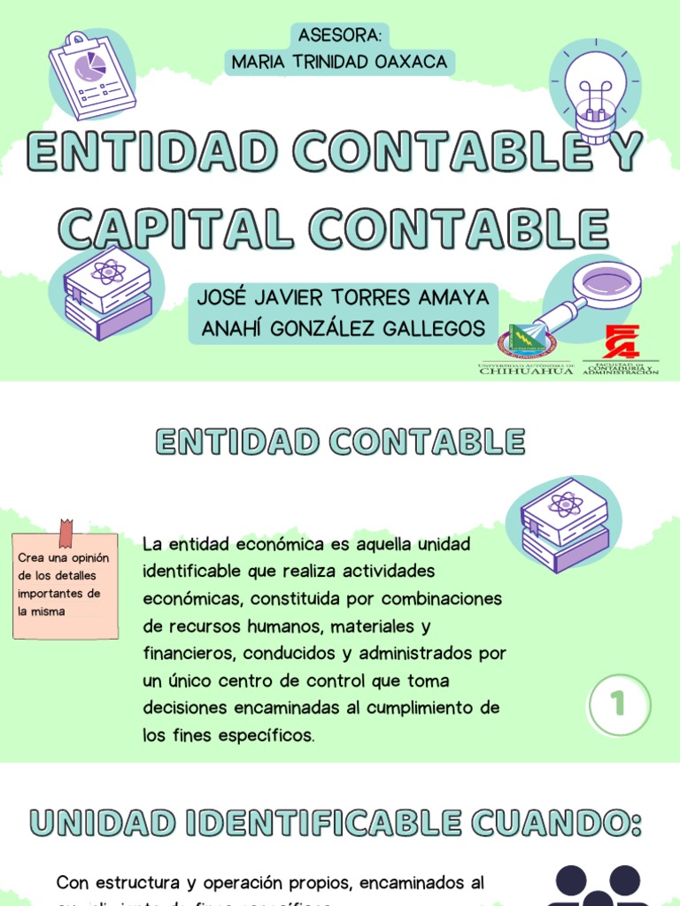 Entidad Contable y Capital Contable | PDF | Contabilidad | Capital ...