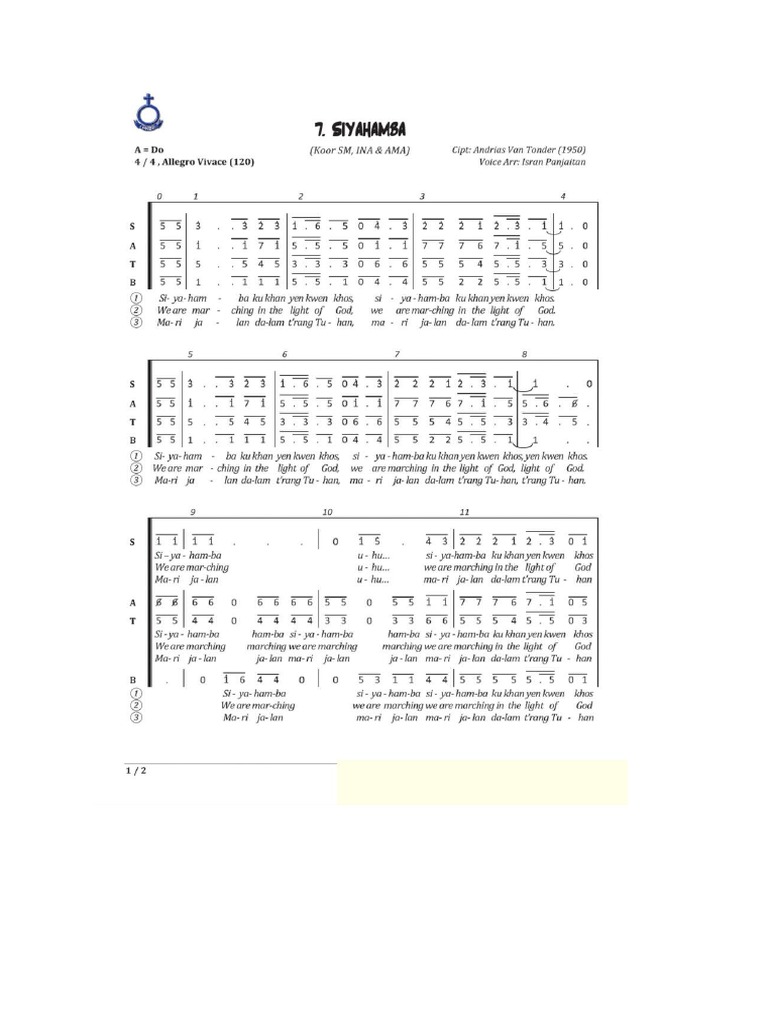 Koor Siyahamba | PDF
