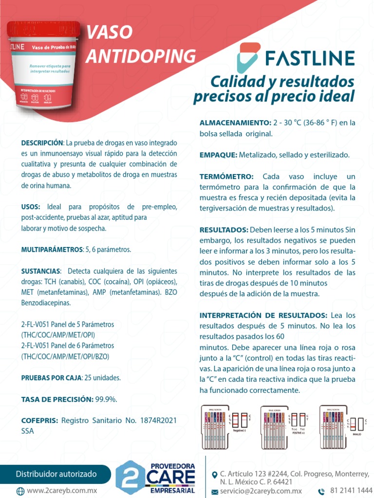 Fastline Vaso Integrado Ficha Tecnica | PDF | Sustancias químicas ...