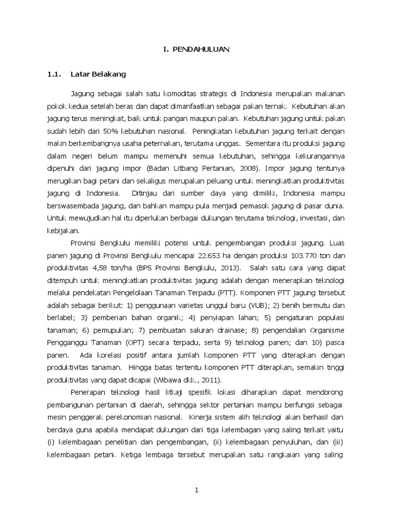 Demplot Jagung | PDF