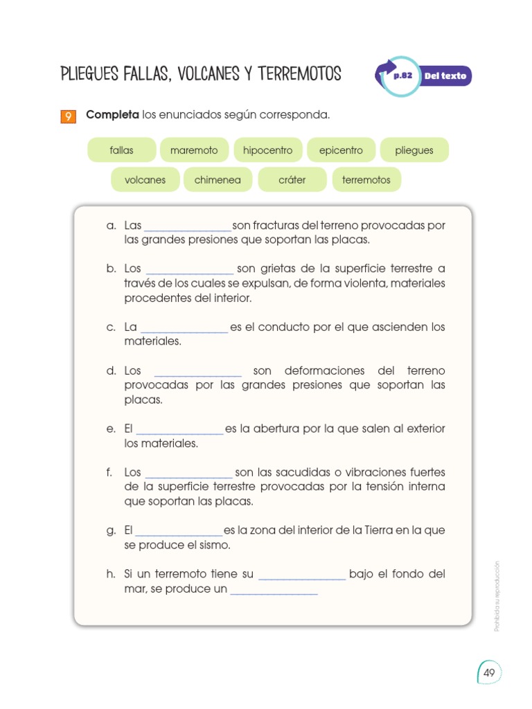 Pliegues, fallas, volcanes y terremotos: los principales elementos ...