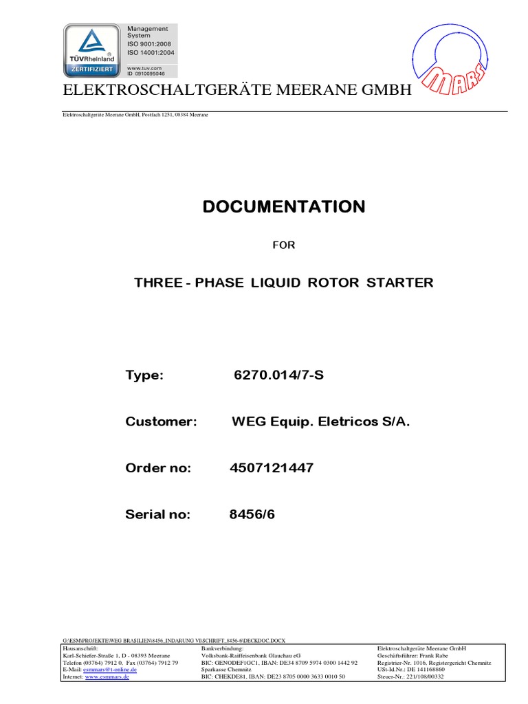 Docu - 8456 6 1700kW | PDF