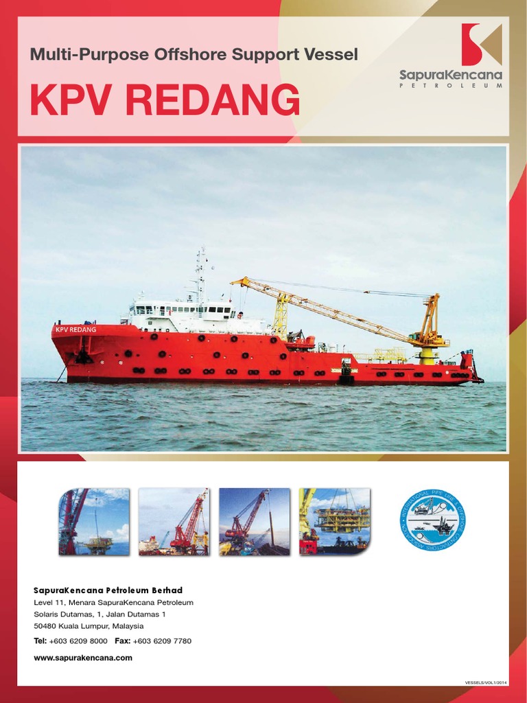 KPV Redang | Download Free PDF | Marine Propulsion | Crane (Machine)