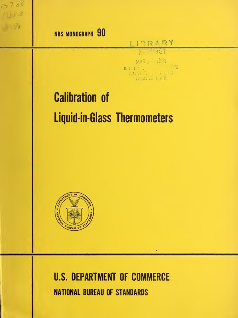 Calibration Of Liquid In Glass Thermometer Pdf Thermometer