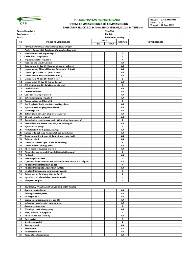 Form Recom DT 10 Subcont | PDF