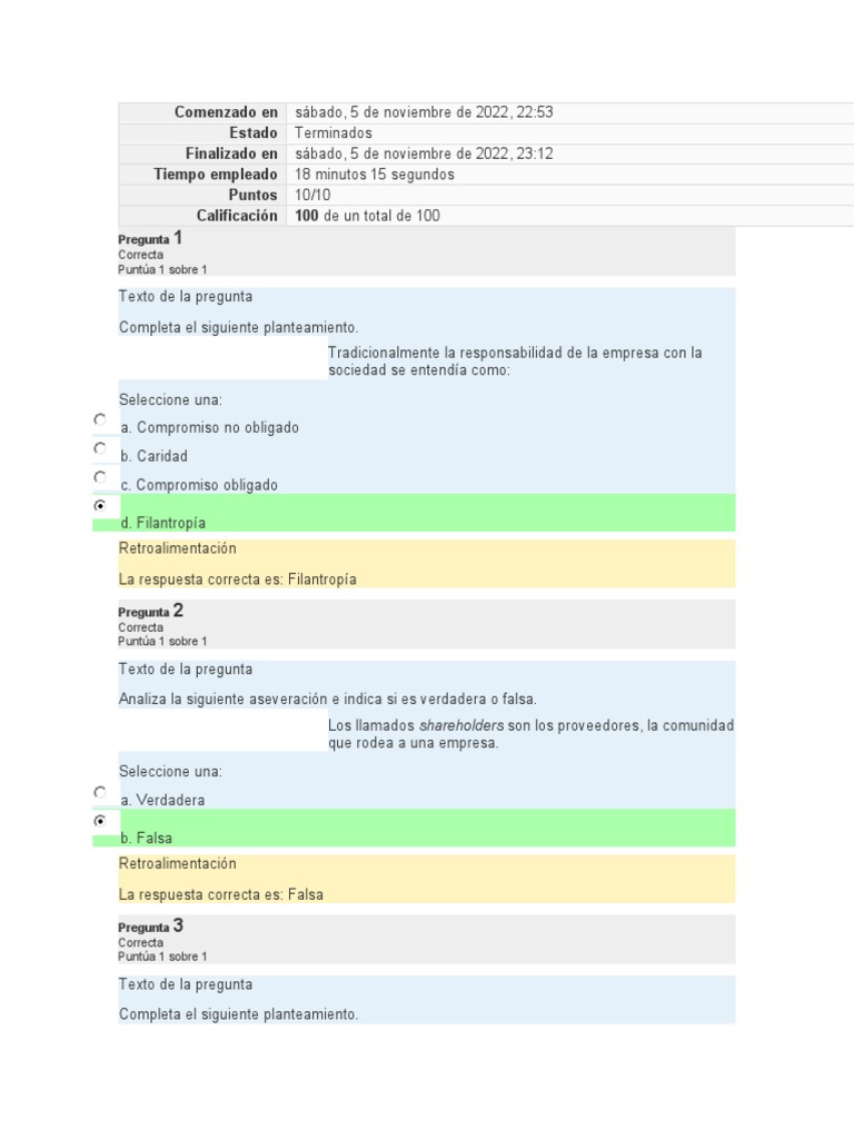 Cuestionario Unidad 3 Etica Profesional | PDF | Responsabilidad social corporativa | Globalización