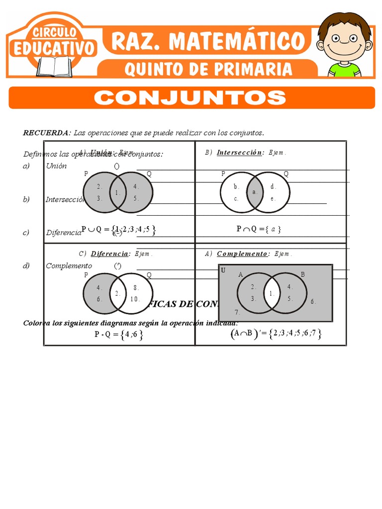 Teoria de Conjuntos para Quinto de Primaria | PDF | Ajedrez