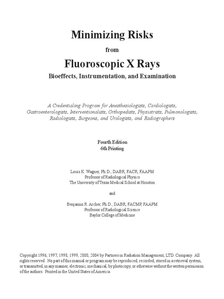 Fluoroscopy Initial Test | PDF | Ionizing Radiation | Medicine