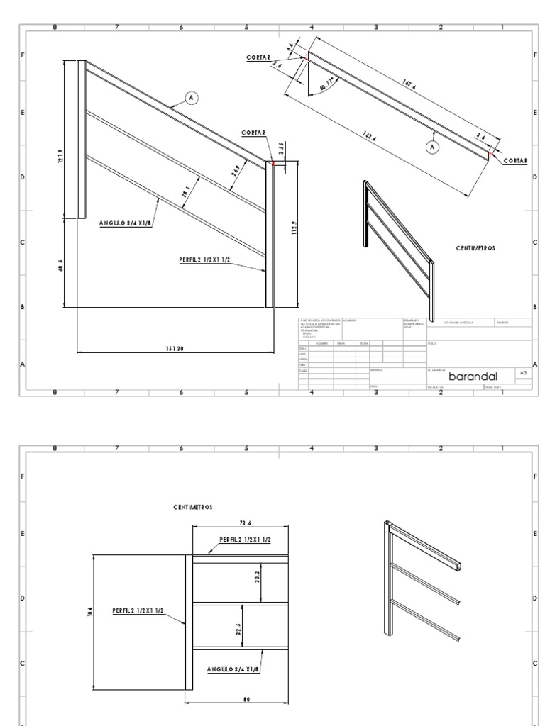 Planos Barandal | PDF