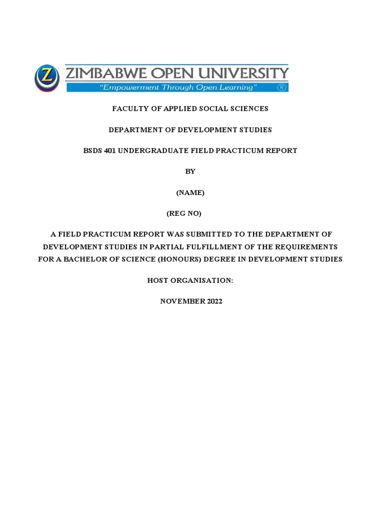 Practicum Report | PDF | Policy | Wash