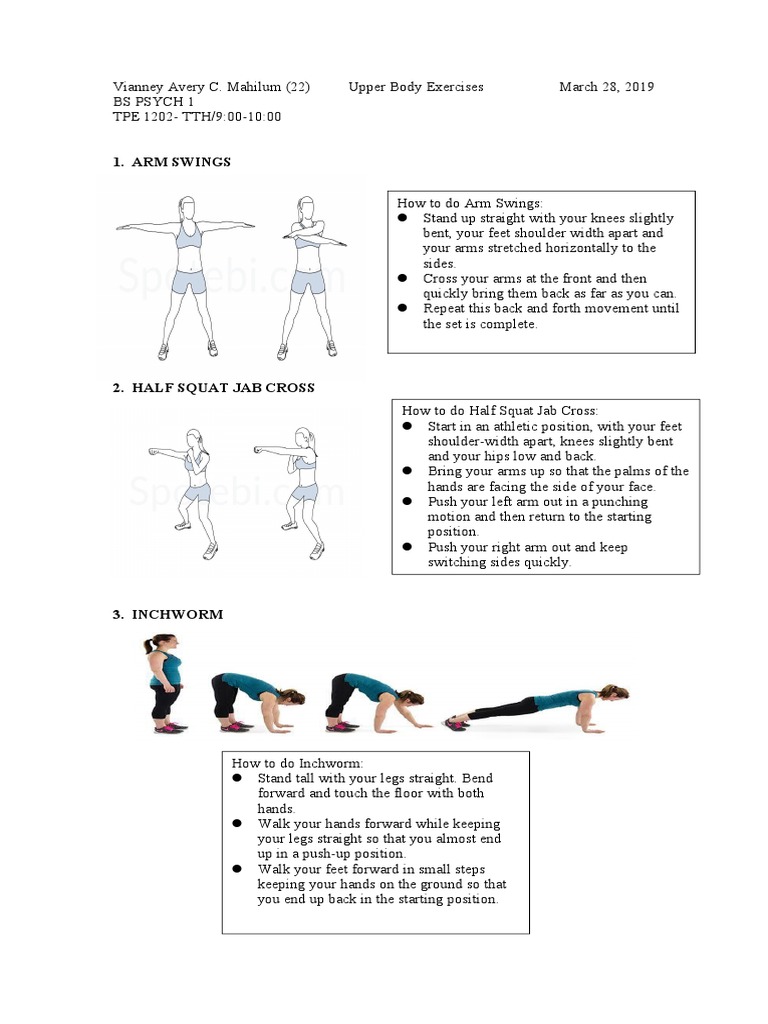 Upper Exercise | PDF | Physical Exercise | Recreation