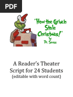 Script - How The Grinch Stole Christmas | PDF | Dr. Seuss