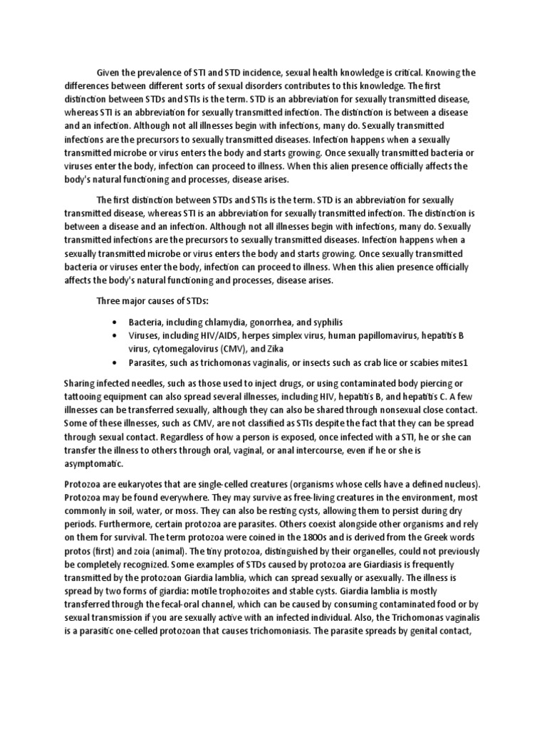 Understanding STIs vs STDs: Key Differences | PDF | Sexually ...
