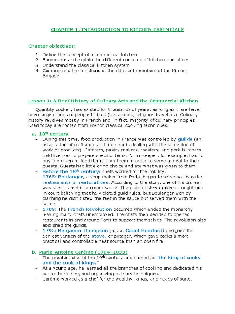 HP 101 1 | PDF | Chef | Kitchen