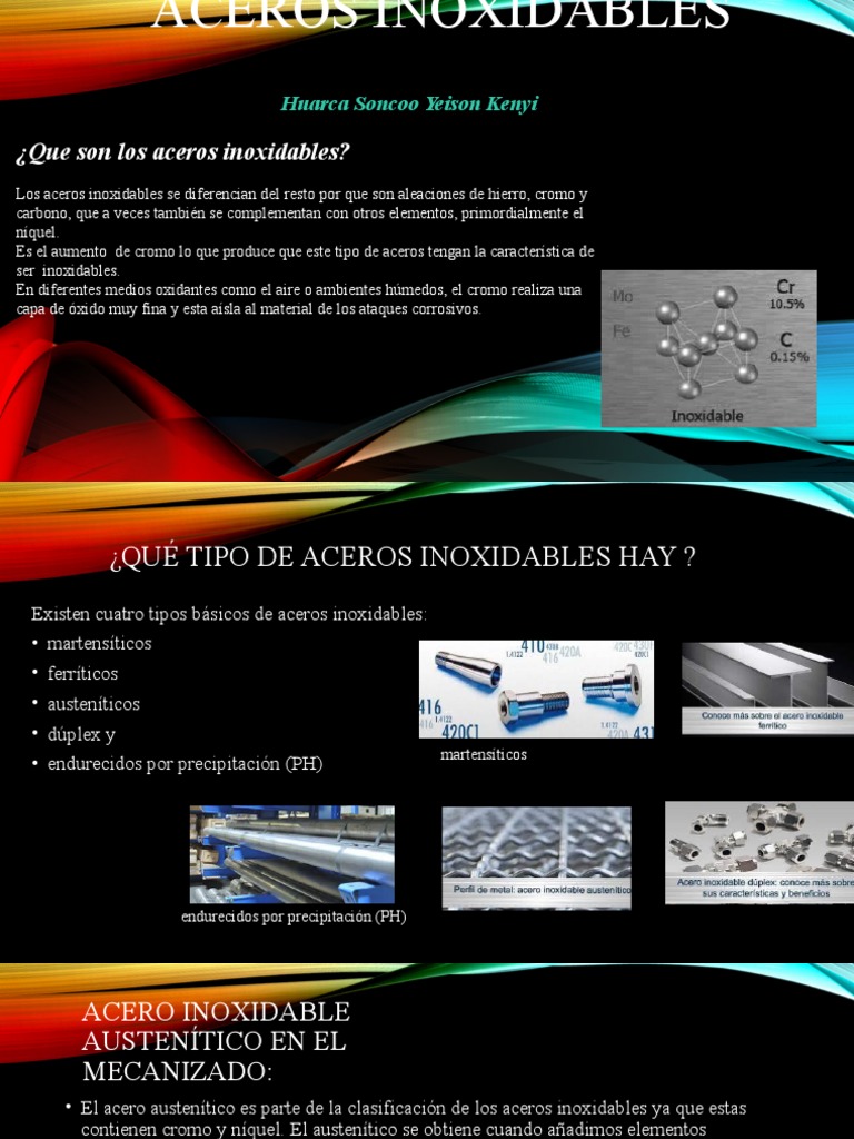 Aceros Inoxidables | PDF | Tecnología