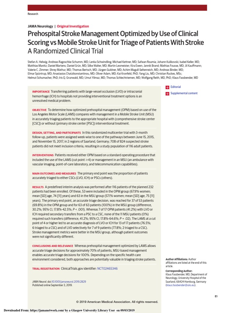 Helwig 2019 | PDF | Stroke | Angiography