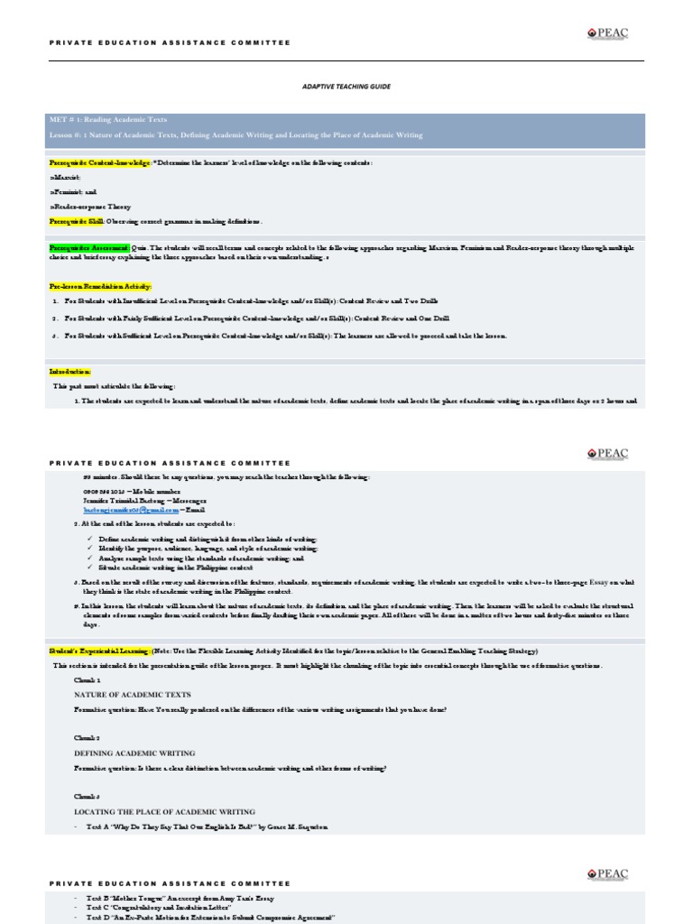 Atg Eapp Pdf Teaching Method Essays