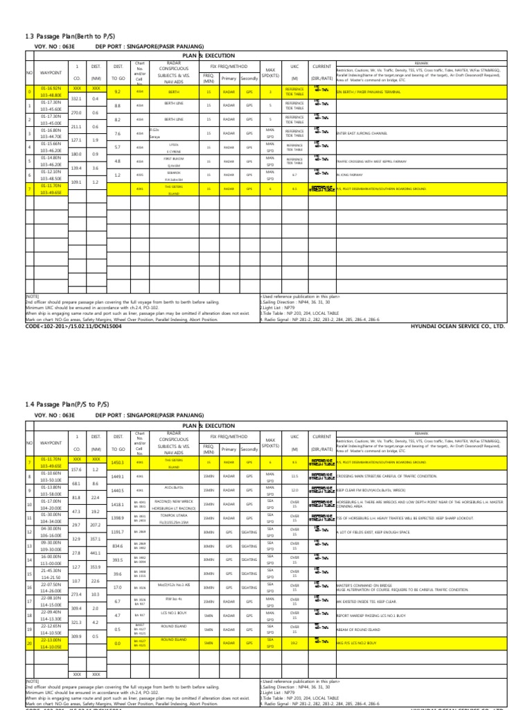 Sin-Hkg (Wbga) | PDF | Water Transport | Navigation