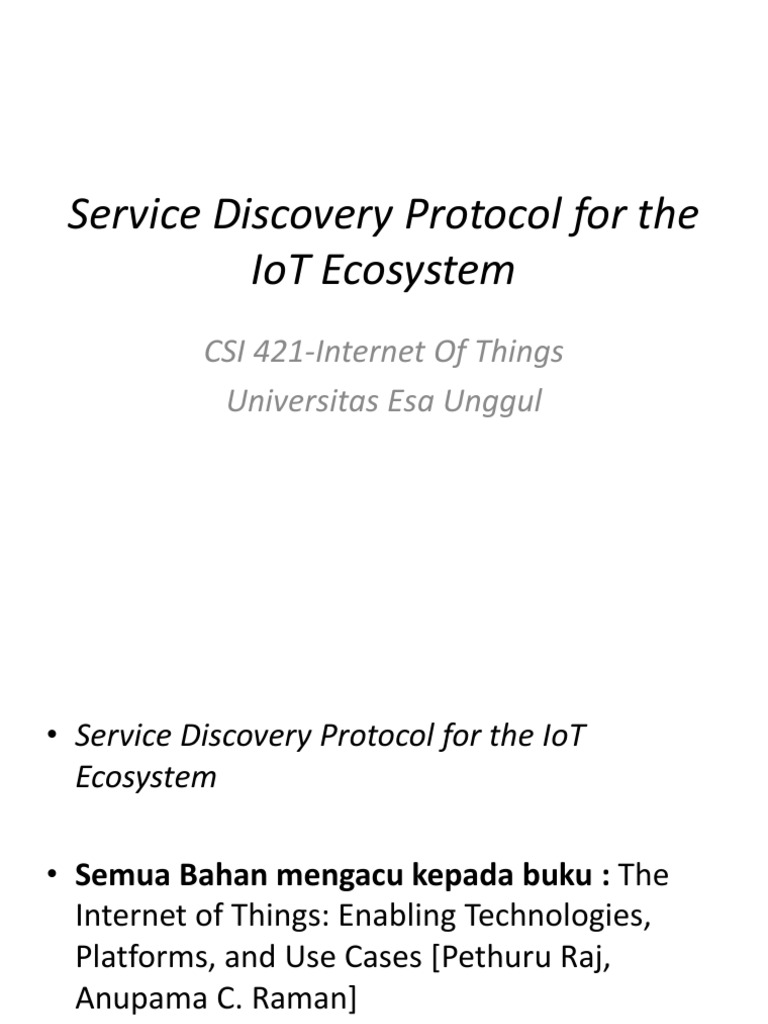 UEU CSI 421 IOT Pertemuan 4 | PDF | Computer Network | Internet Of Things