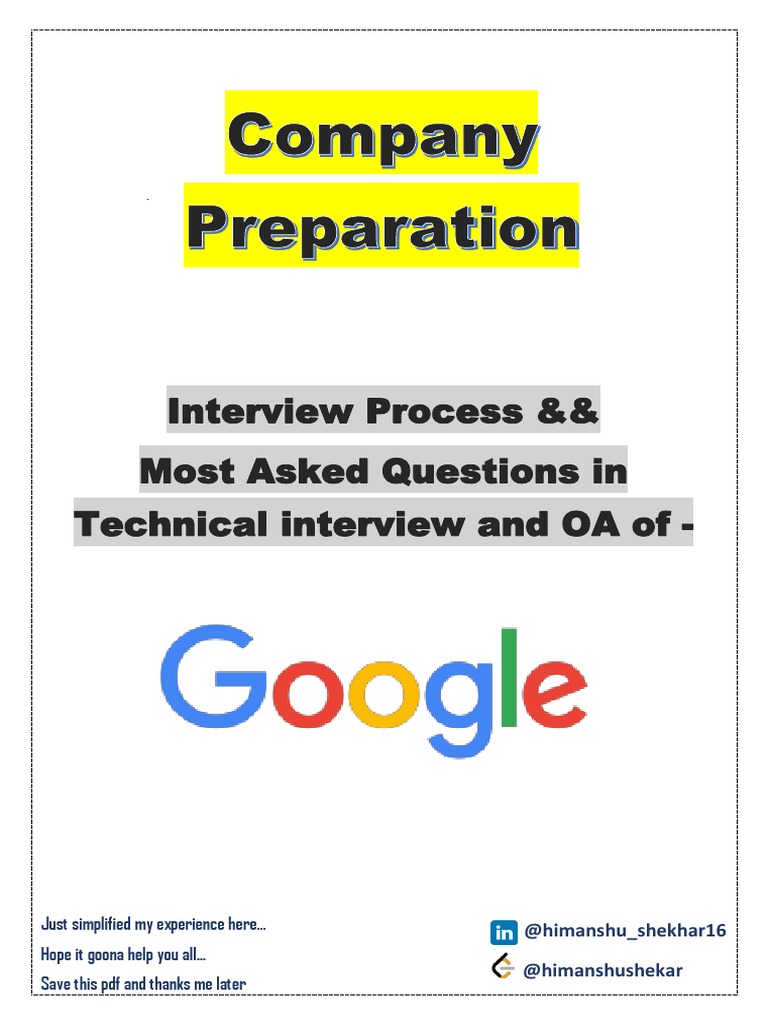 Google Interview Questions | Download Free PDF | Dynamic Programming | String (Computer Science)