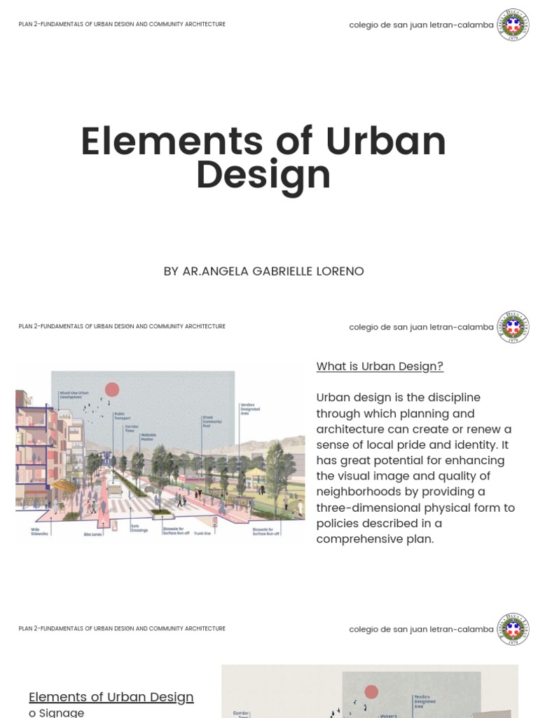 Fundamentals of Urban Design Elements | PDF | Urban Design | Building