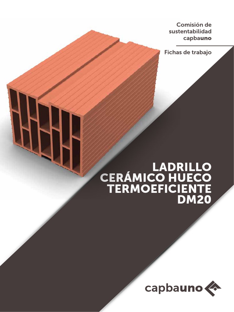 FICHA - ladrillo-hueco-DM20-1 | PDF | Ladrillo | Hormigón