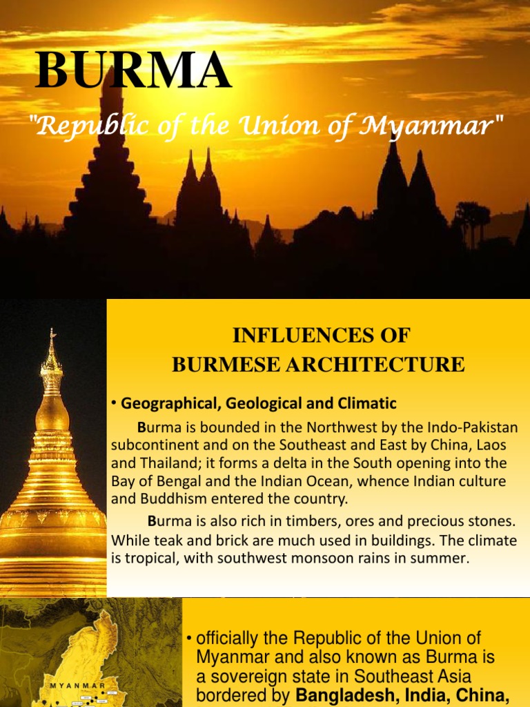 Burmese Architecture | PDF | Myanmar