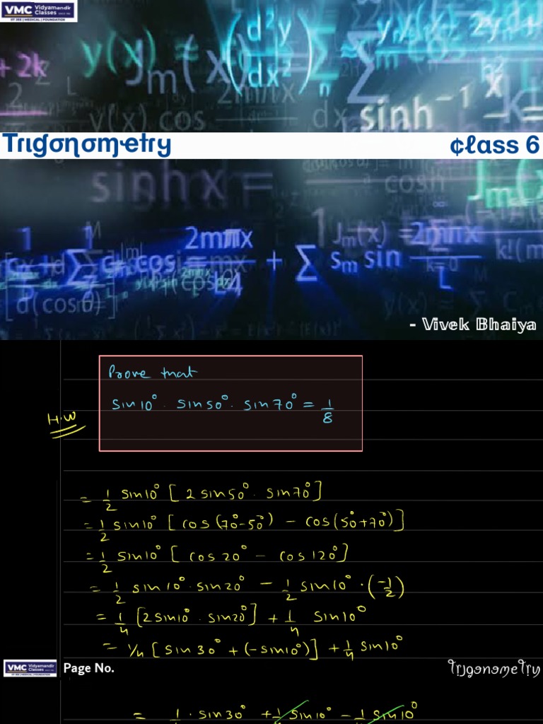 Class 6 Trigonometry Worksheet | PDF | Space | Functions And Mappings