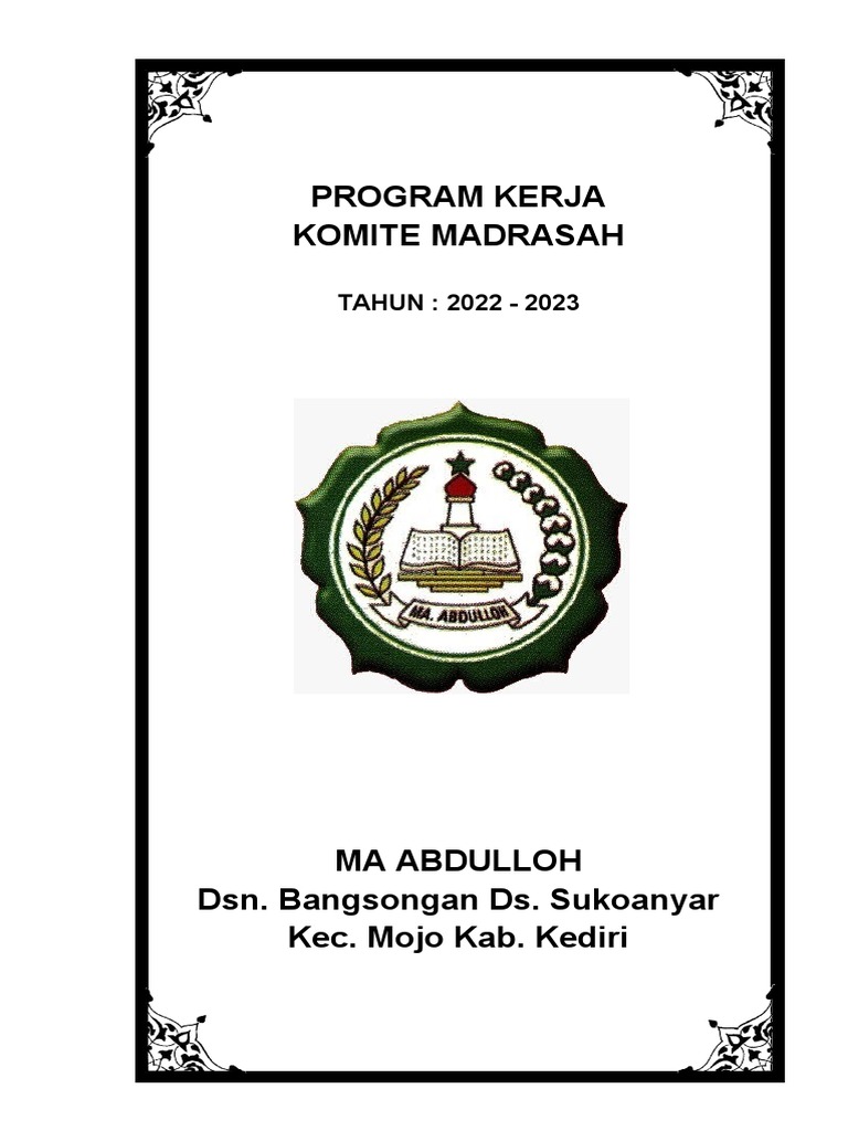Program Kerja Komite Madrasah | PDF