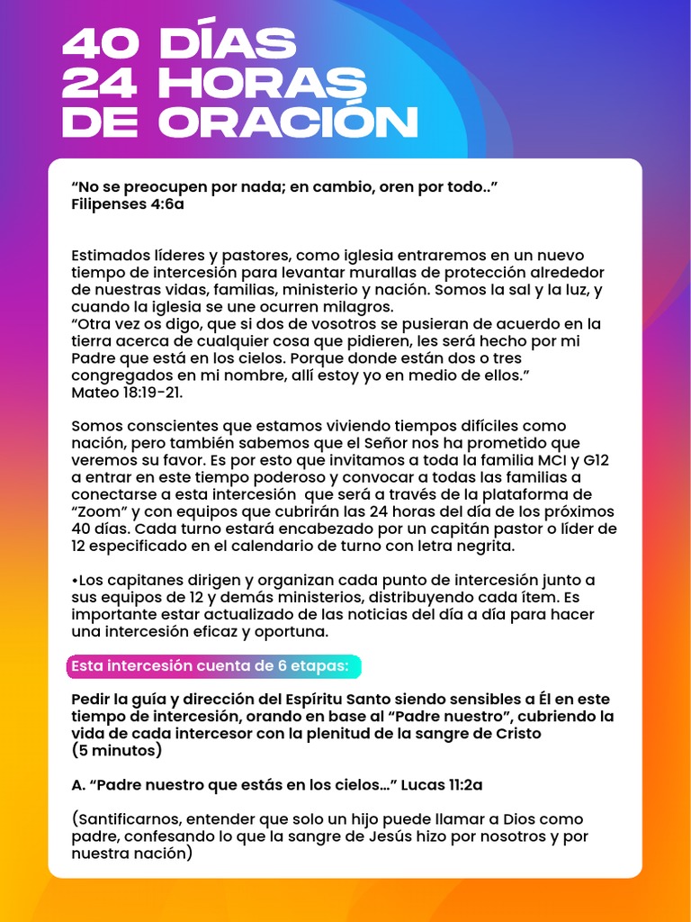 Estrategia 40 Días de Oración | PDF | Creencia religiosa y doctrina