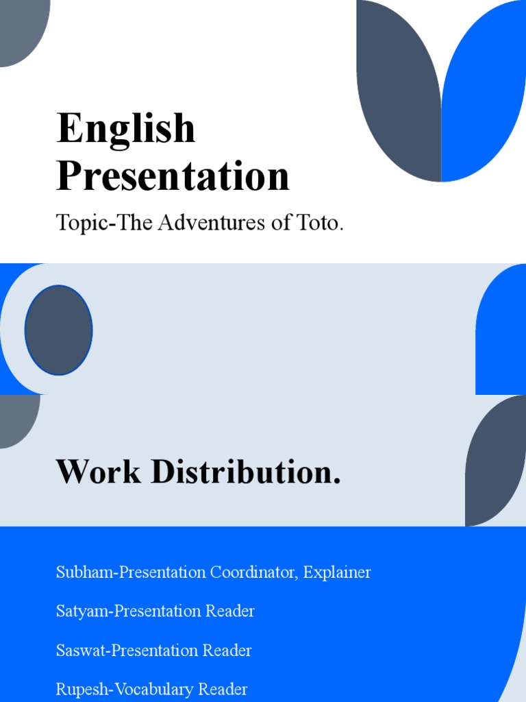 English Presentation | PDF