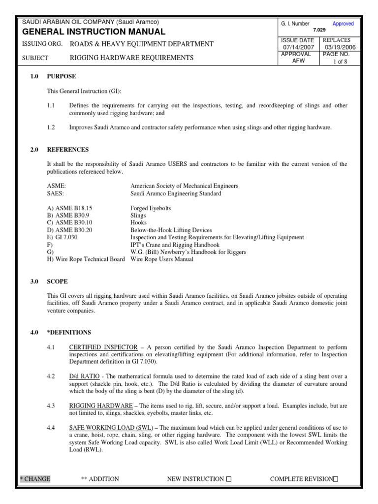 General Instruction Gi 7 029 | PDF | Rope | Wire