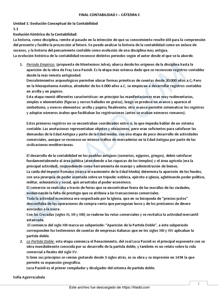 Resumen de CONTABILIDAD I Catedra C | PDF | Contabilidad | Conocimiento