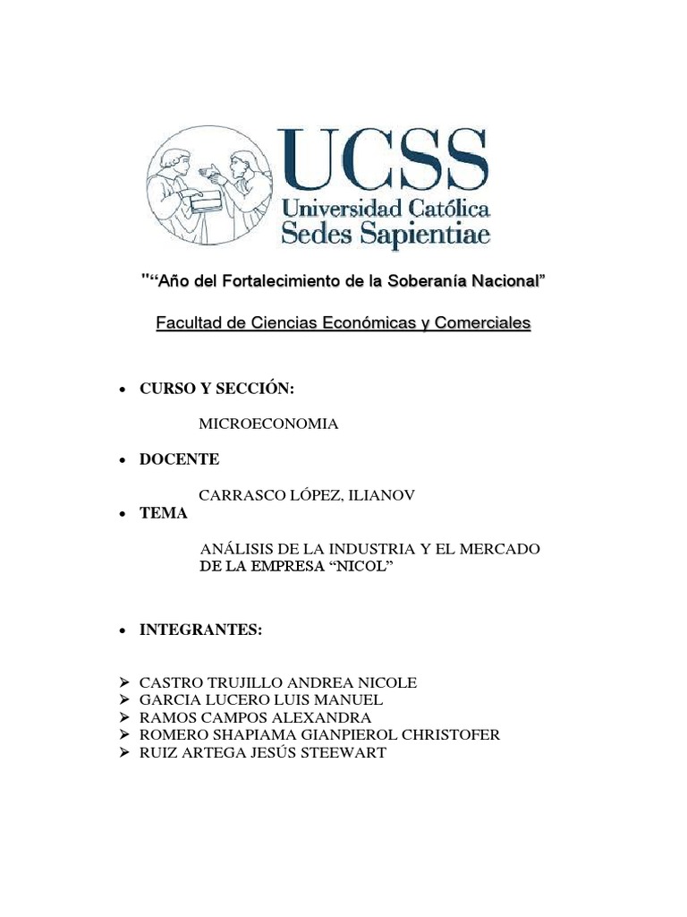 Informe Microecon. | PDF | Mercado (economía) | Panes