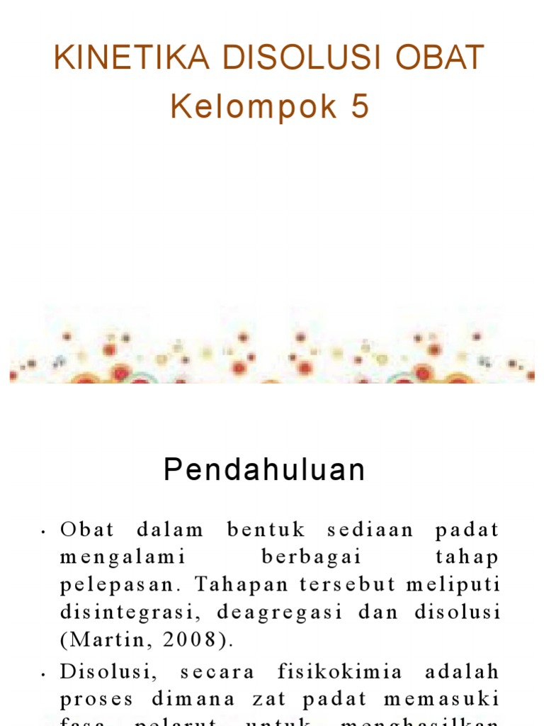 Disolusi Obat | PDF