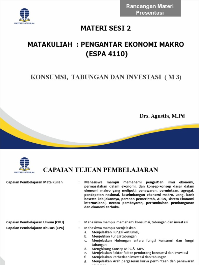 Materi Makro Sesi 2 | PDF