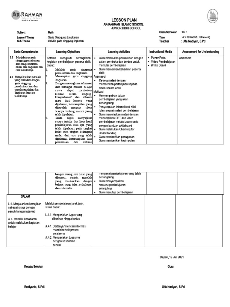 Lesson PLAN 8 GSL 3 | PDF