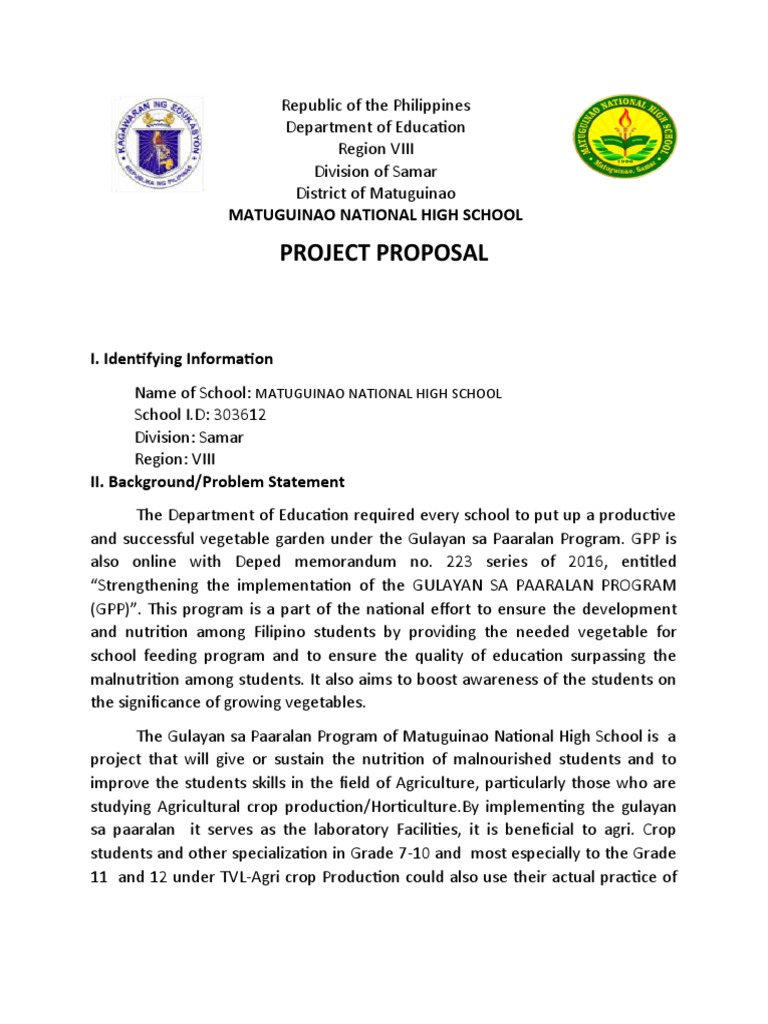 Project Proposal | PDF | Malnutrition | Agriculture