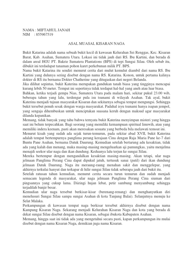 Narasi Cerita Rakyat | PDF