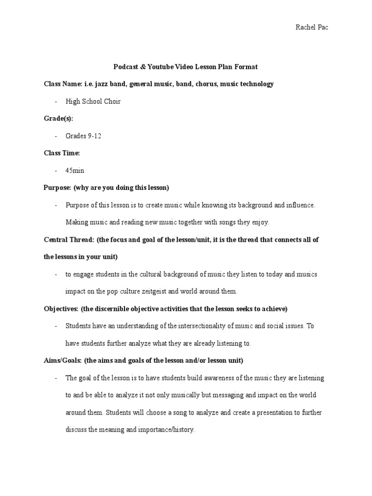 Multimedia Lesson Plan | Download Free PDF | Lesson Plan | Learning