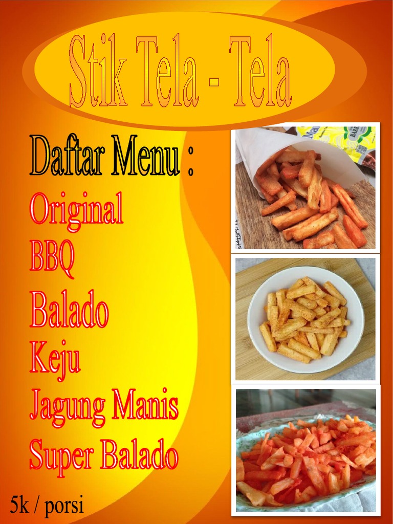 Daftar Menu Tela Tela | PDF