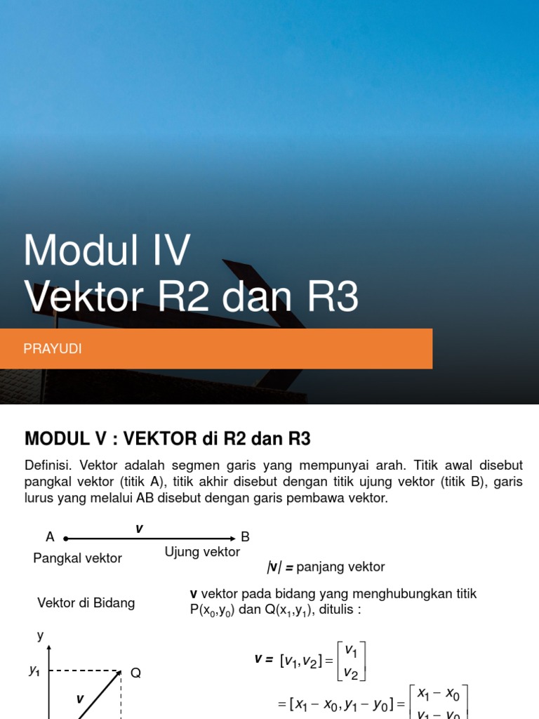 KB4 TM 09 Revisi 2021 Modul 4 Vektor R2 Dan R3 | PDF