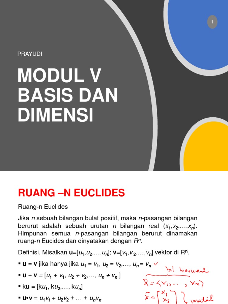 KB4 TM 11 Revisi 2021 Modul 5 Modul Basis Dan Dimensi | PDF