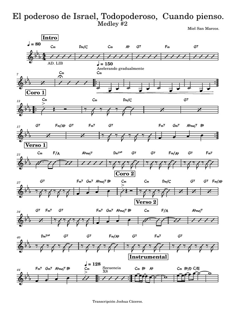 El Poderoso de Israel, Todopoderoso, Cuando Pienso. | PDF