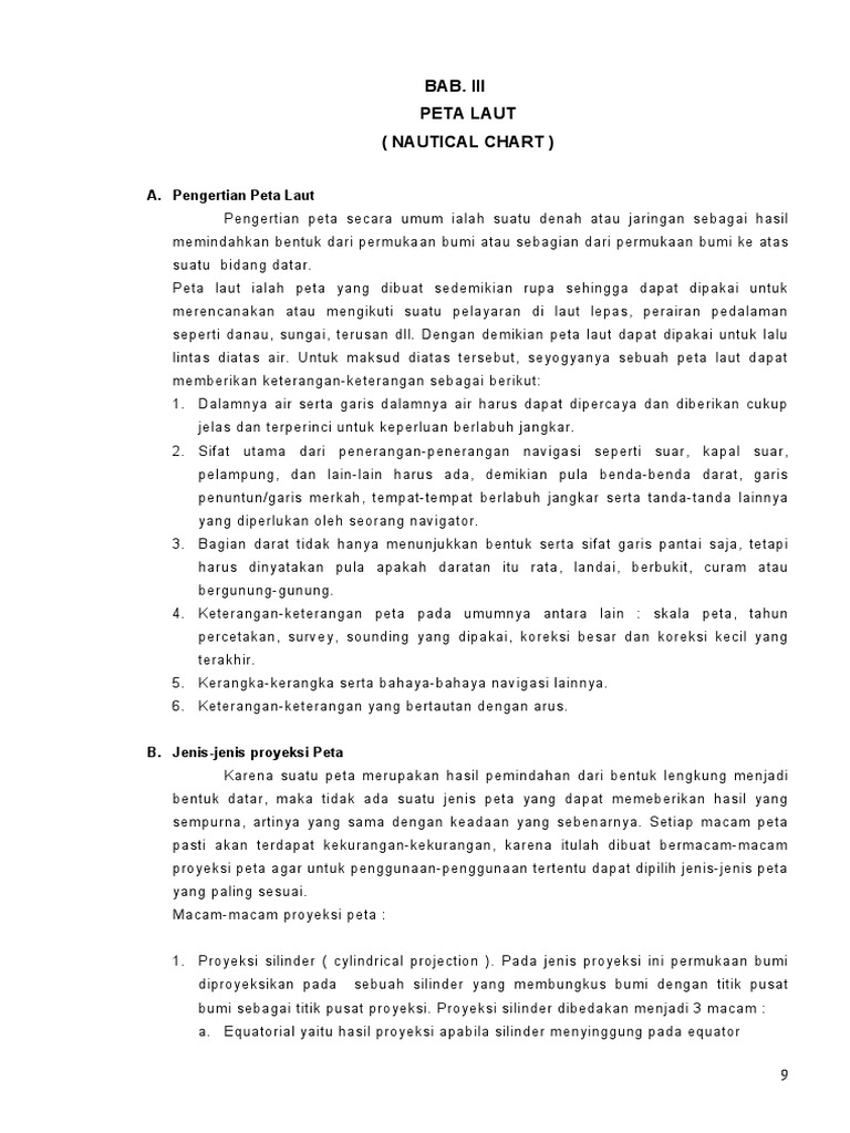 Bab III Peta Laut | PDF