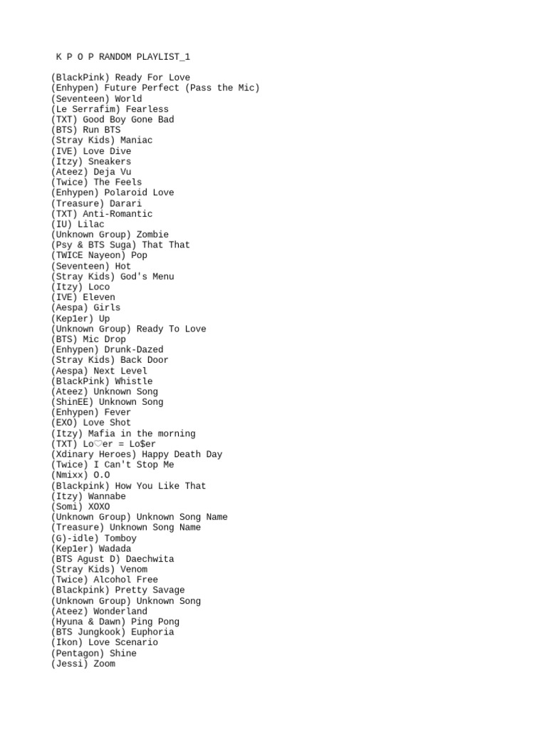 Playlist Songs Download Free Pdf Musicians Popular Music