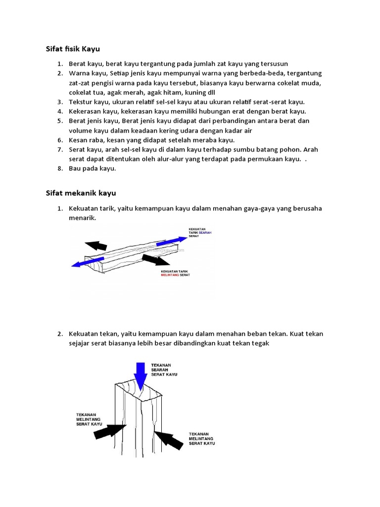 Sifat Kayu | PDF