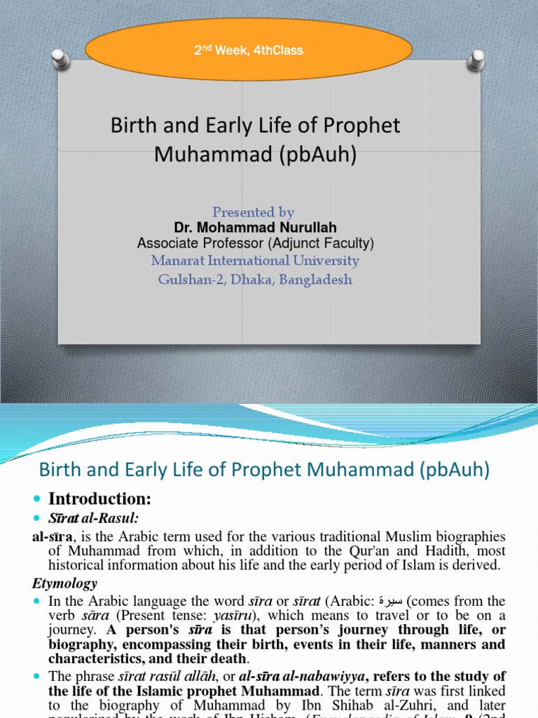 Birth and Early Life of Prophet Mohammad Sw-1 | PDF | Muhammad ...